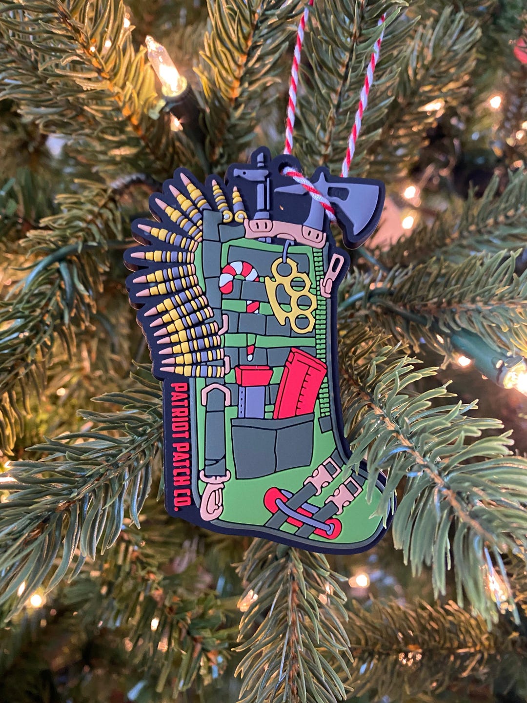 PVC Christmas Tree Ornaments Design: Tactical Stocking - Etsy