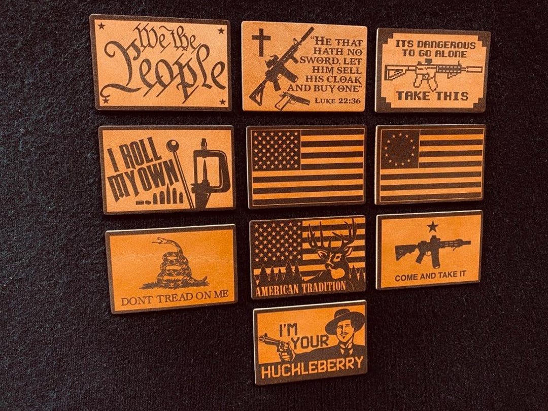 Patriot Patch Co. Leather Patches Assorted Designs - Etsy