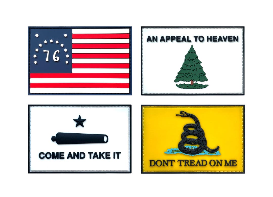 Patriot Patch Co. Patriotic Flags Individual Patches - Etsy