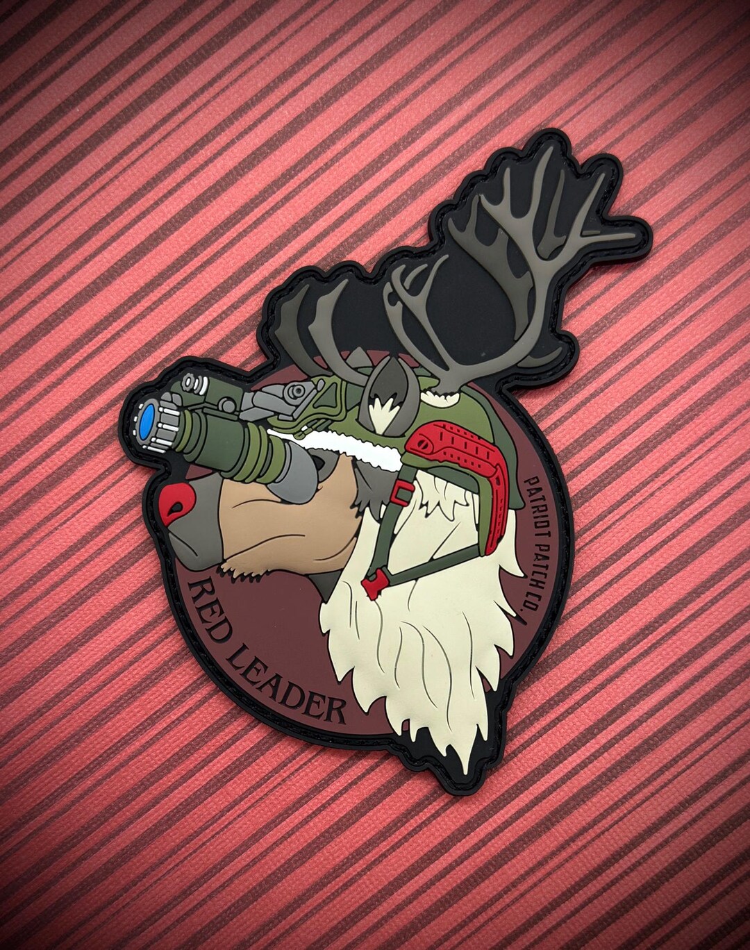 Patriot Patch Co. - Red Leader -tactical Rudolph the Red-nosed Reindeer ...