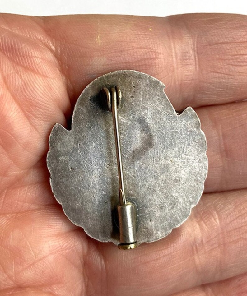 Iconic Vintage Pierre Bex Pierrot Clown Brooch Pin Art Deco Silver ...