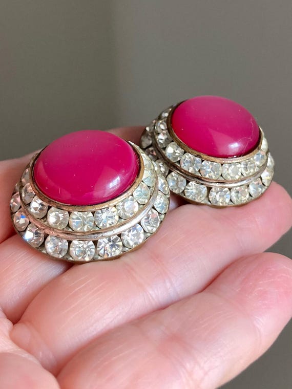 Beautiful iconic vintage 50s signed Lisner; pink ther… - Gem