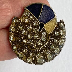 Iconic Vintage Pierre Bex Pierrot Clown Brooch Pin Art Deco Silver ...