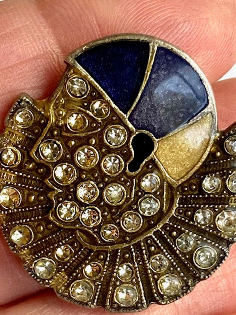 Iconic Vintage Pierre Bex Pierrot Clown Brooch Pin Art Deco Silver ...