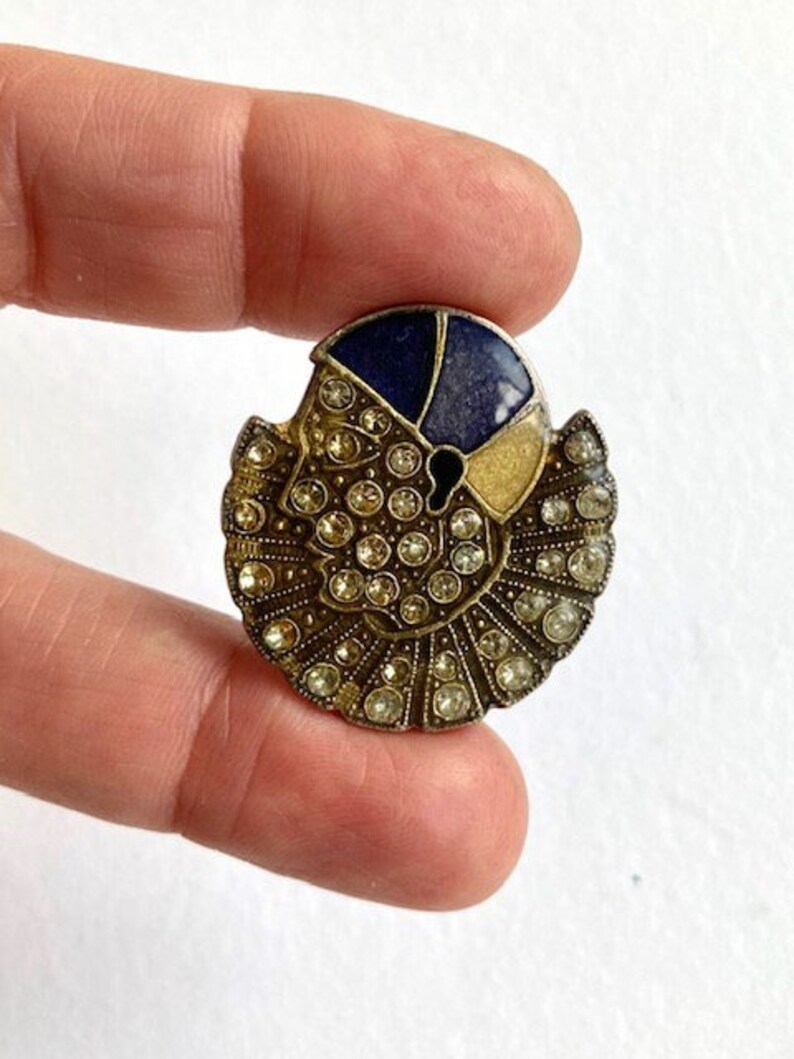 Iconic Vintage Pierre Bex Pierrot Clown Brooch Pin Art Deco Silver ...