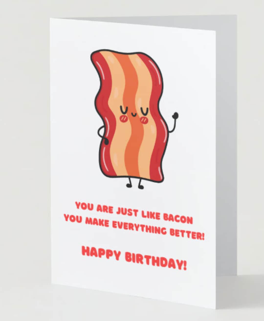 PRINTABLE Bacon Birthday Card, Funny Birthday Card - Etsy Canada