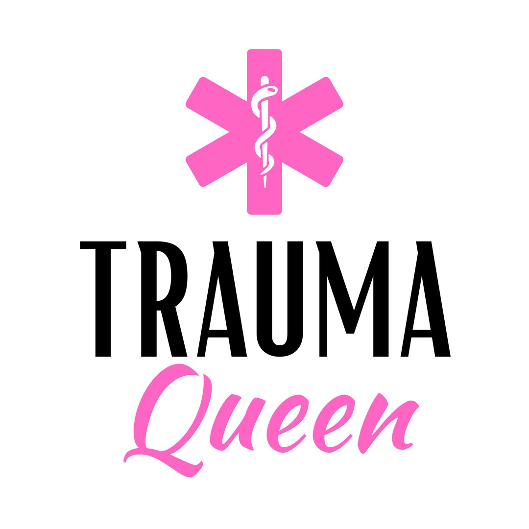 DIGITAL DOWNLOAD Instant Download PNG Only Trauma Queen, Ems, Paramedic ...
