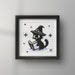Witch Cat Cross Stitch Pattern PDF - Cute Halloween Witchy Small Cat ...