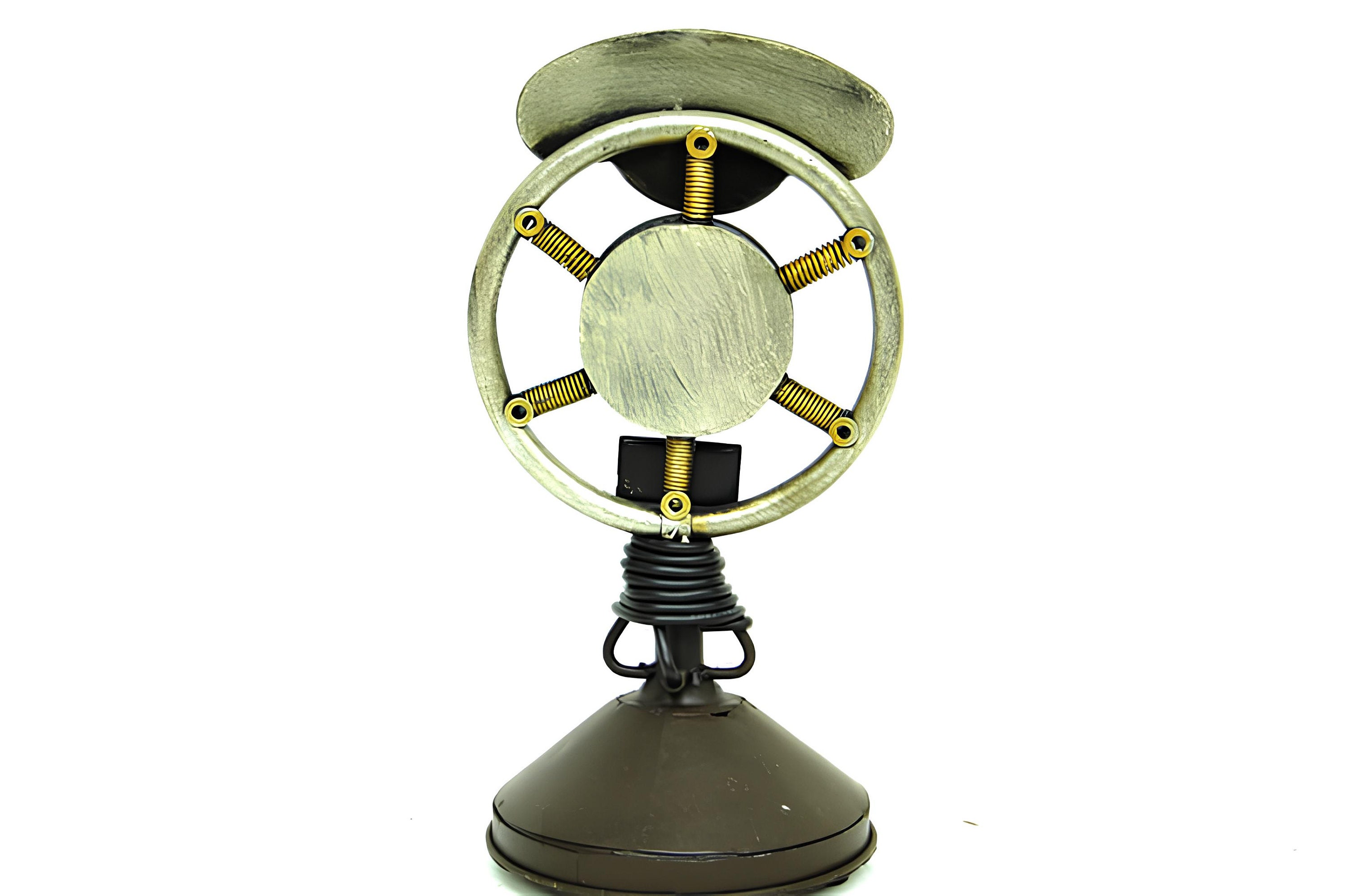 Handcrafted Vintage Style Decorative Metal Microphone Unique Object ...