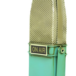 Handmade Vintage-style Decorative Metal Microphone | Unique Object ...
