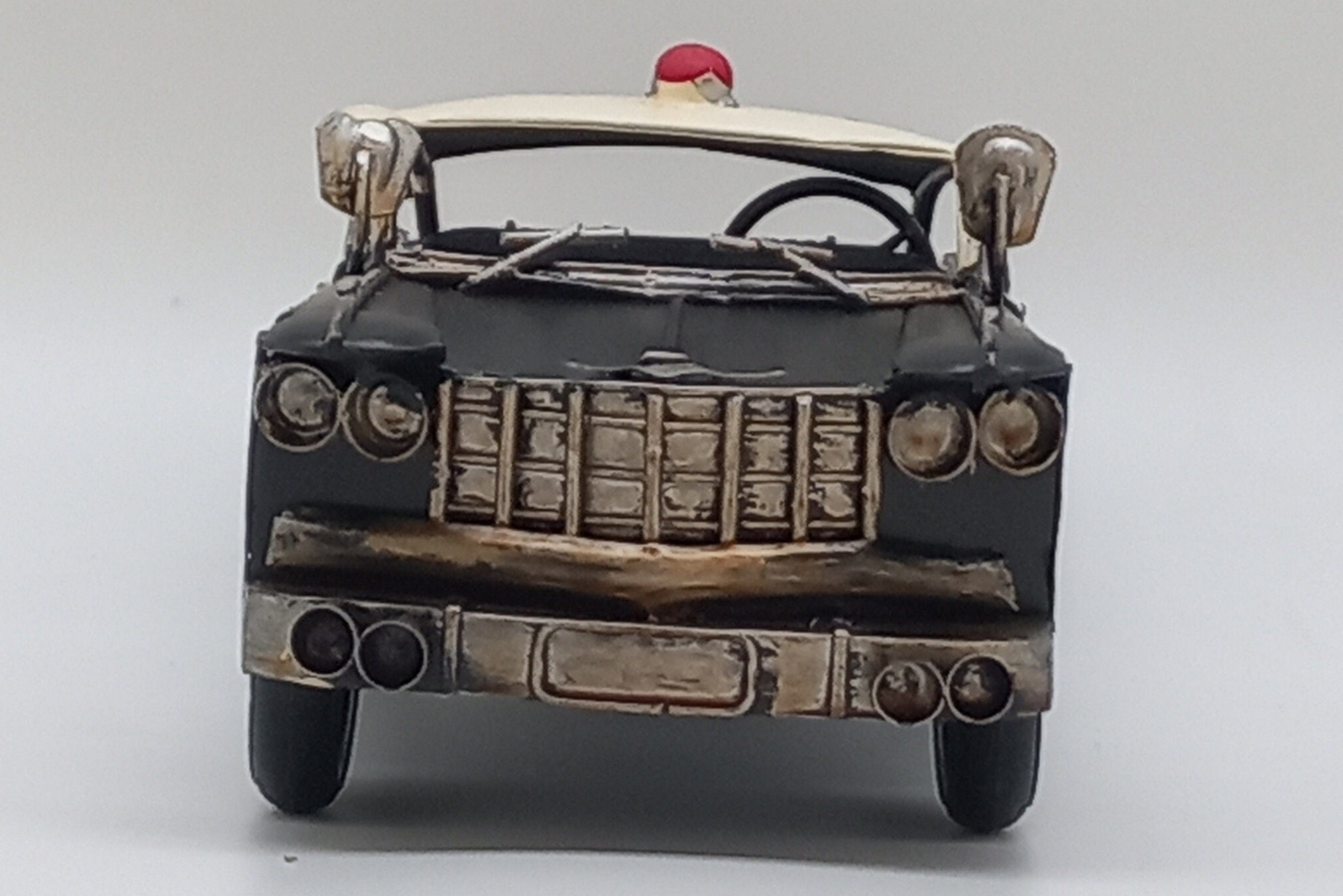 Handmade Vintage Metal Police Car Replica: Collectible Car Decor - Etsy