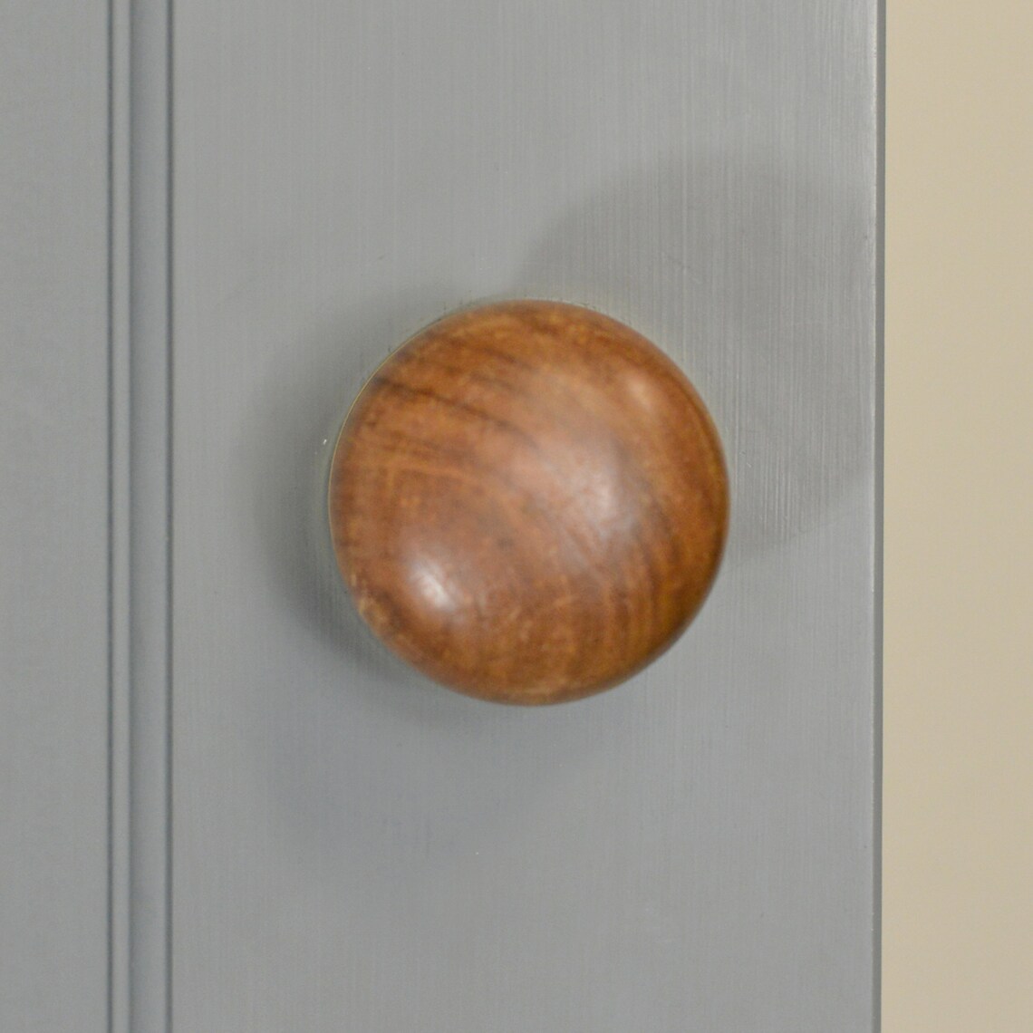 Plain Natural Wood Door Knobs/with Fixings, Door Hardware, Door Knob, DIY, Home Improvements ...