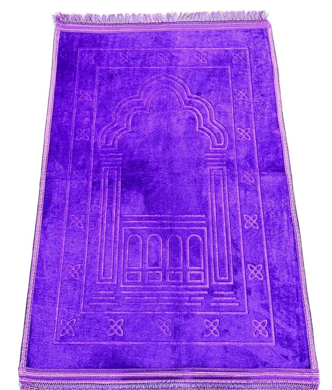 Luxury Velvet Padded Prayer Mat: Extra Large, Non-slip Islamic Design ...