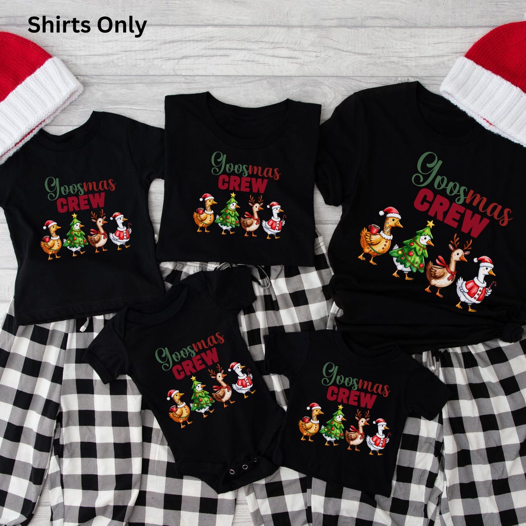 Goosmas Crew Family Matching Shirts Set - Etsy