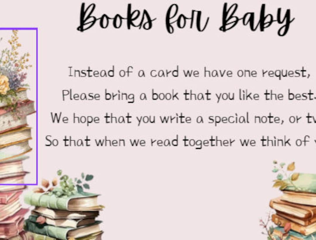 Storybook Books for Baby & Diaper Raffle - Etsy