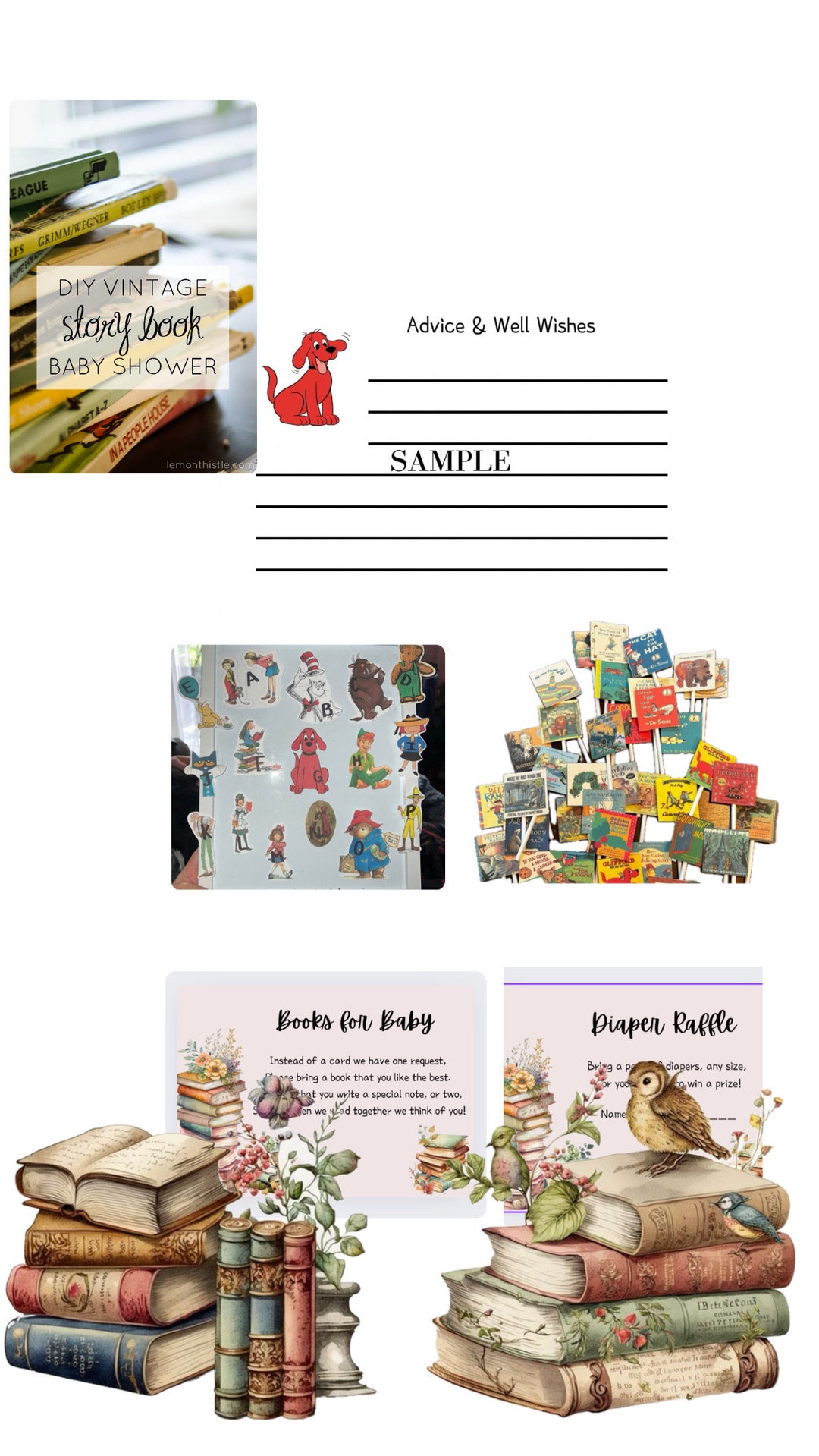 Storybook Baby Shower Bundle - Etsy