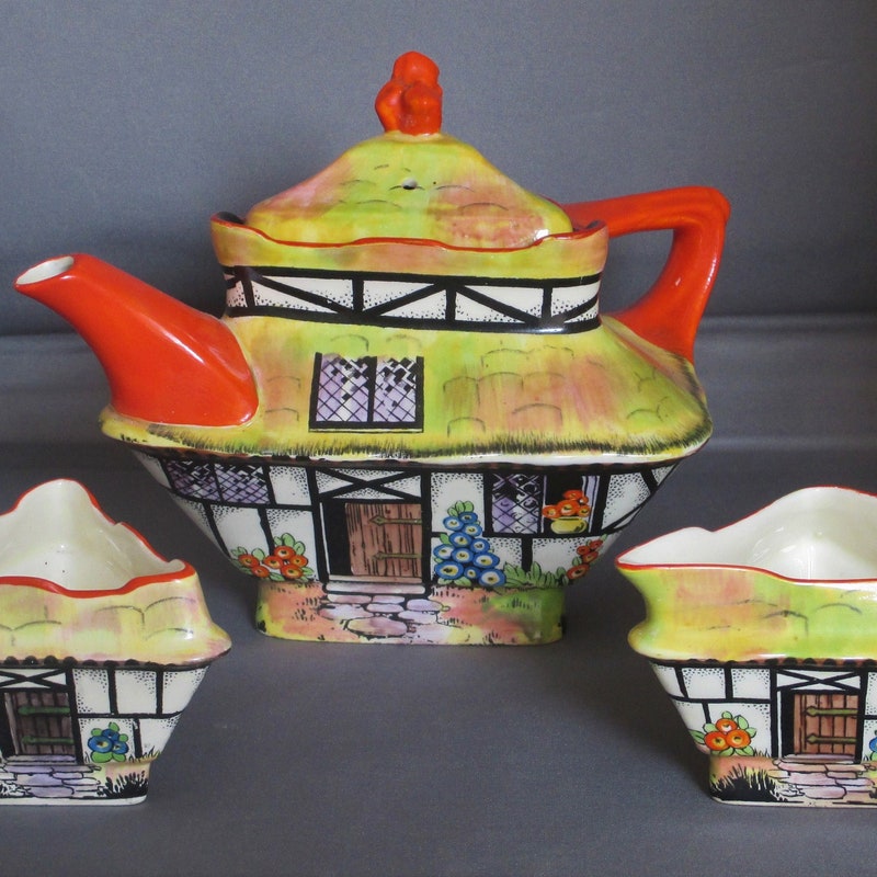 Art Deco Tea Set - Etsy