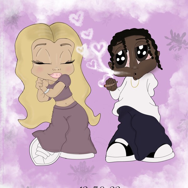 Custom Couple Chicano - Etsy UK