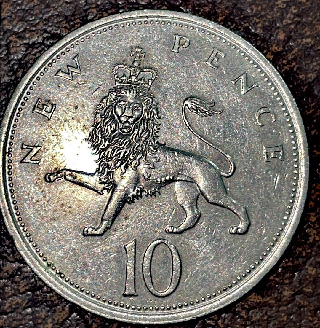 1975 10 Ten New Pence Q.E 11 Great Britain. - Etsy