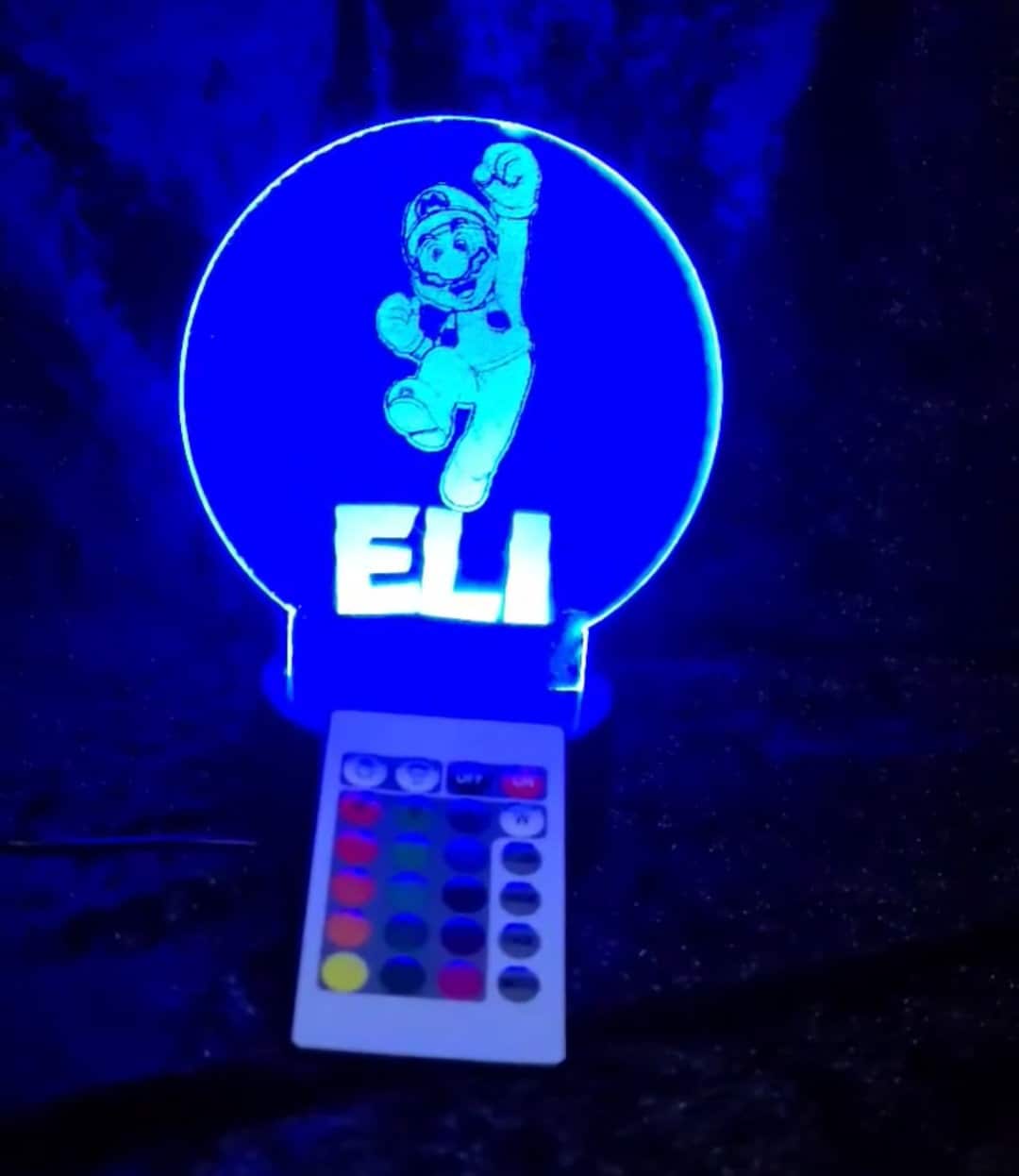 Laser Engraved LED Light up Display/sign, Custom Night Light, Desk Lamp ...