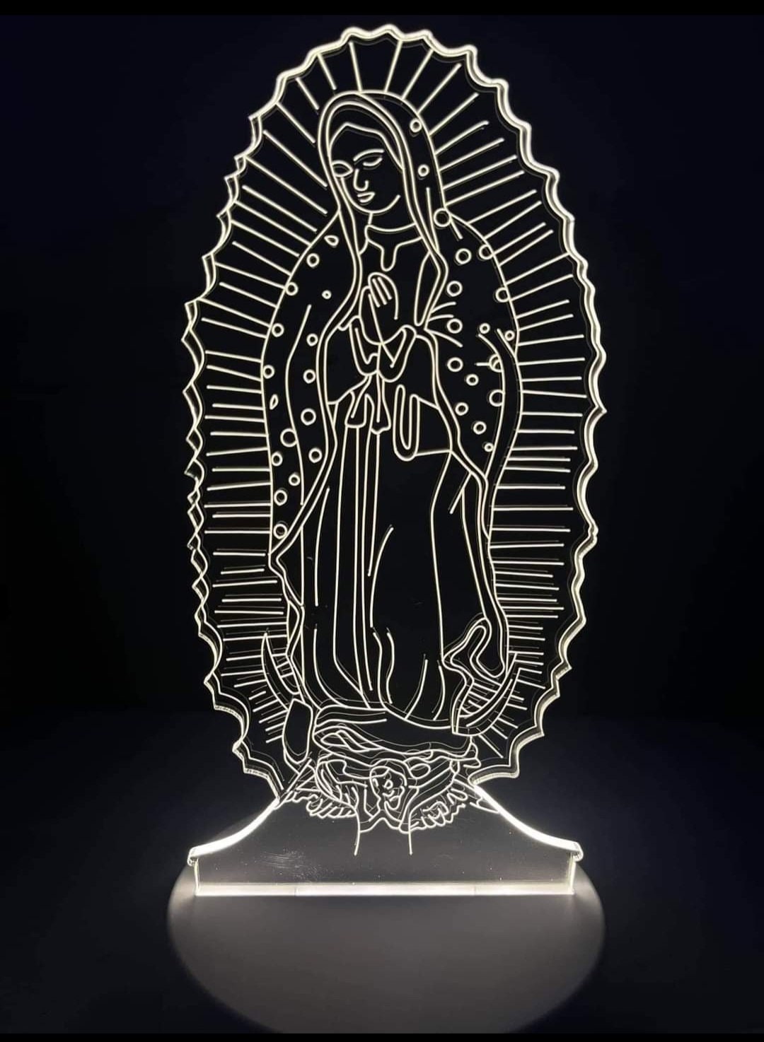 Laser Engraved LED Light up Display/sign, Custom Night Light, Desk Lamp ...