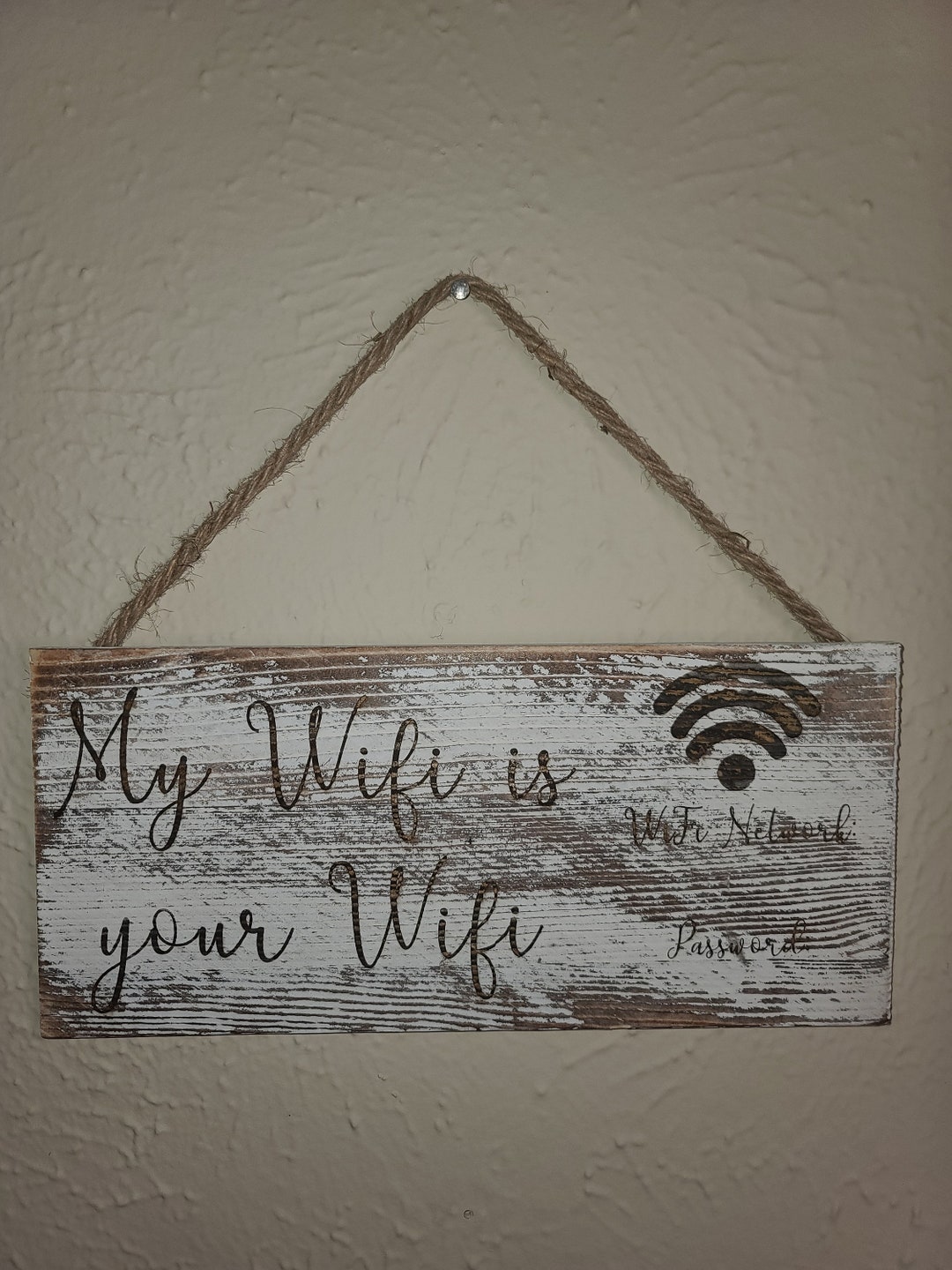 Customized WIFI Sign - WIFI Password Sign Home / Business Decoration ...