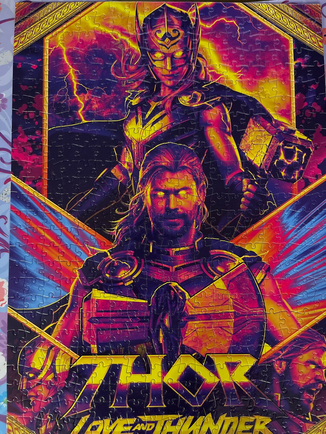 Marvel Studios Thor Love and Thunder 500 Piece Puzzle completed for the ...