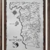 Witcher Map Continent, Geralt of Rivia Art, Witcher Poster, the Witcher ...