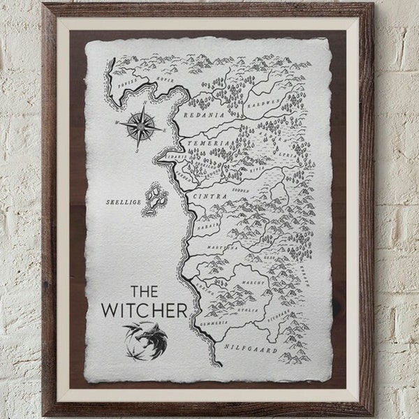 Witcher Map Art - Etsy