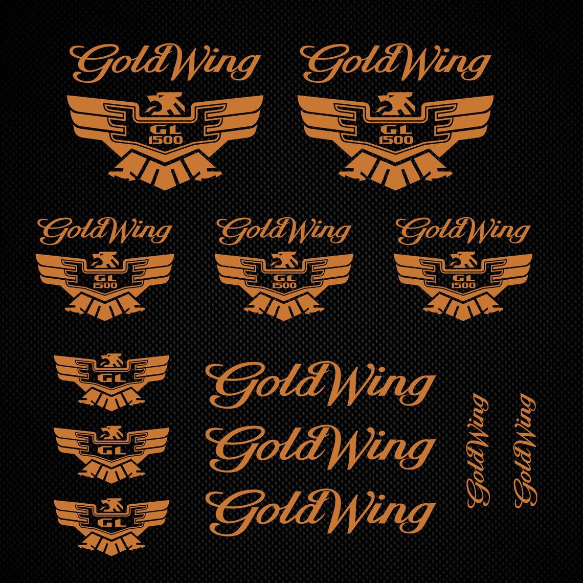 Goldwing Decal Stickers Motorcycle Accessories Gold Wing GL - Etsy