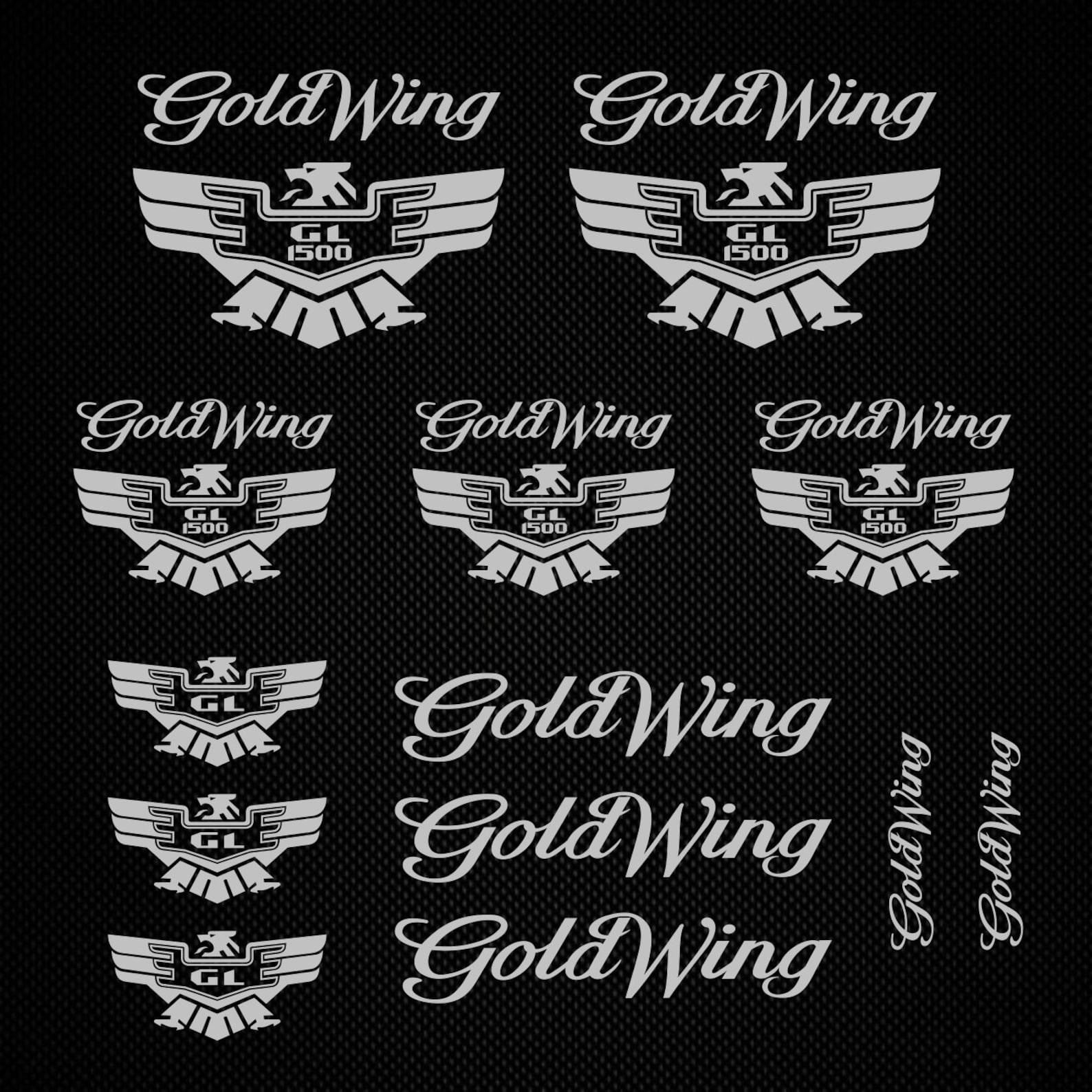 Honda Goldwing GL 1500 Motorcycle Decals Made of Vinyl Film to Restore ...