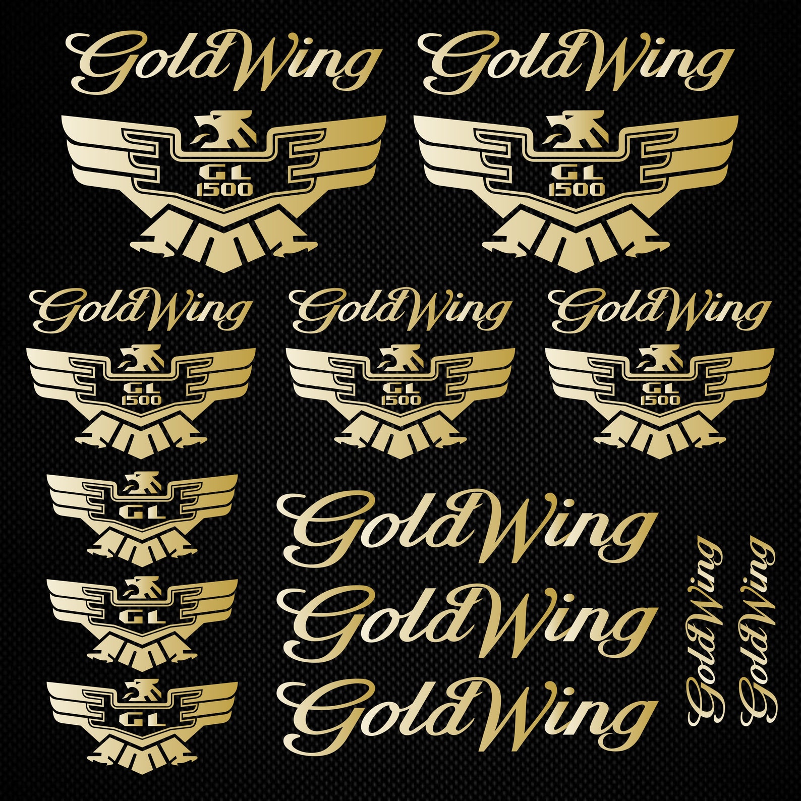 Goldwing Decal Stickers Motorcycle Accessories Gold Wing GL - Etsy