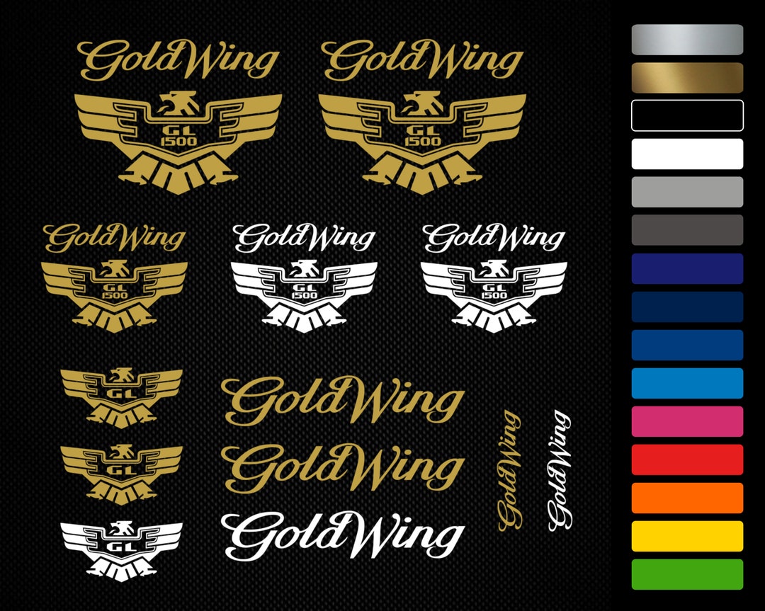 Goldwing Decal Stickers Motorcycle Accessories Gold Wing GL - Etsy