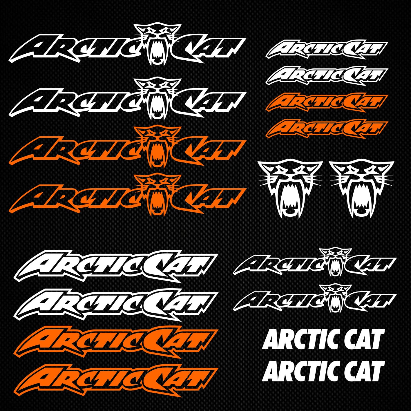 Arctic Cat Snowmobile Decals | Quad Stickers With Sled Ornament Racing ...