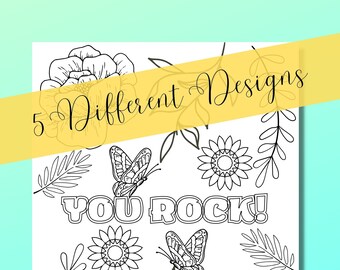 Printable Permission Slip Coloring Pages Vol 3, Gift for Moms, Adult ...