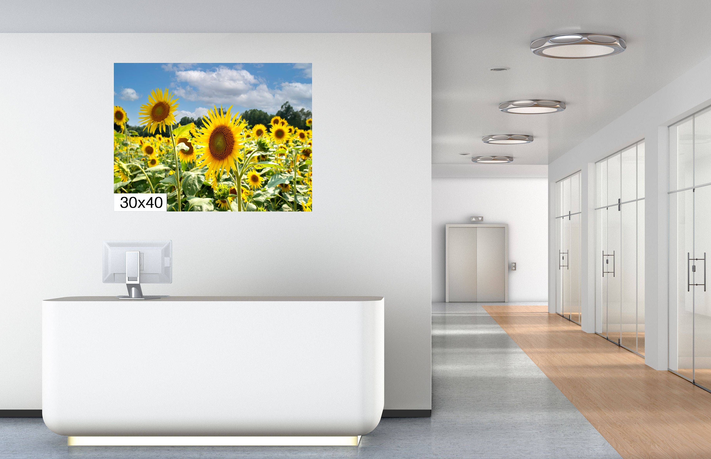 Sunflower Wall Art Sunflower Wall Decor Sunflower Canvas Sunflower ...