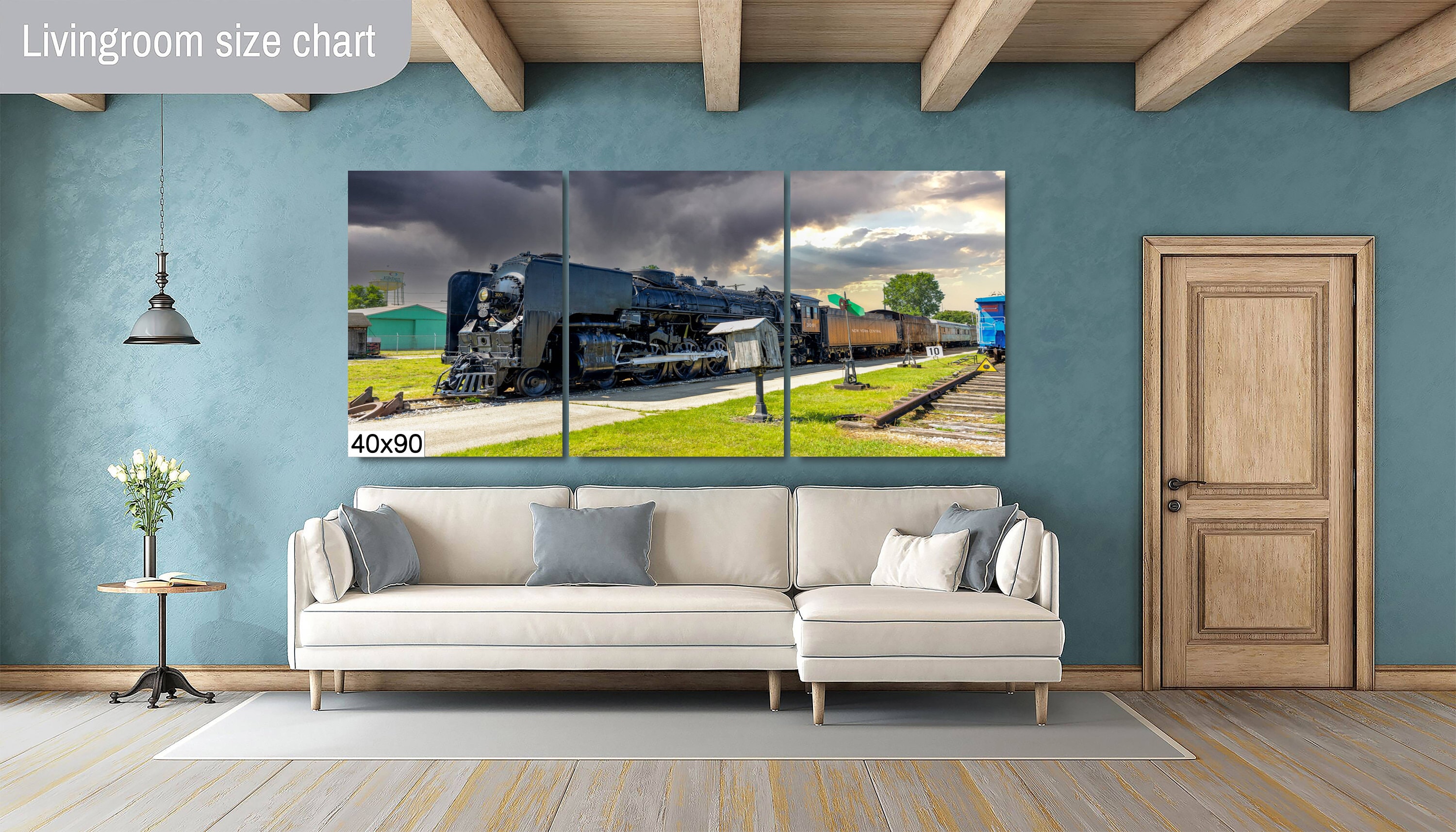 New York Central Steam Locamotive Trains, Vintage Trains, Canvas Wall ...
