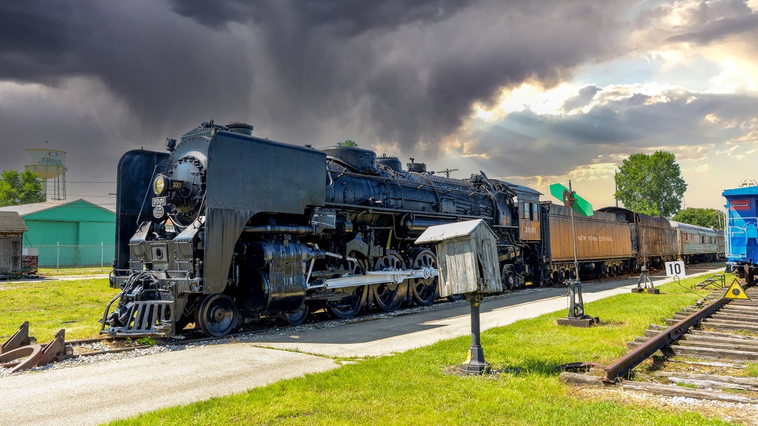 New York Central Steam Locamotive Trains, Vintage Trains, Canvas Wall ...