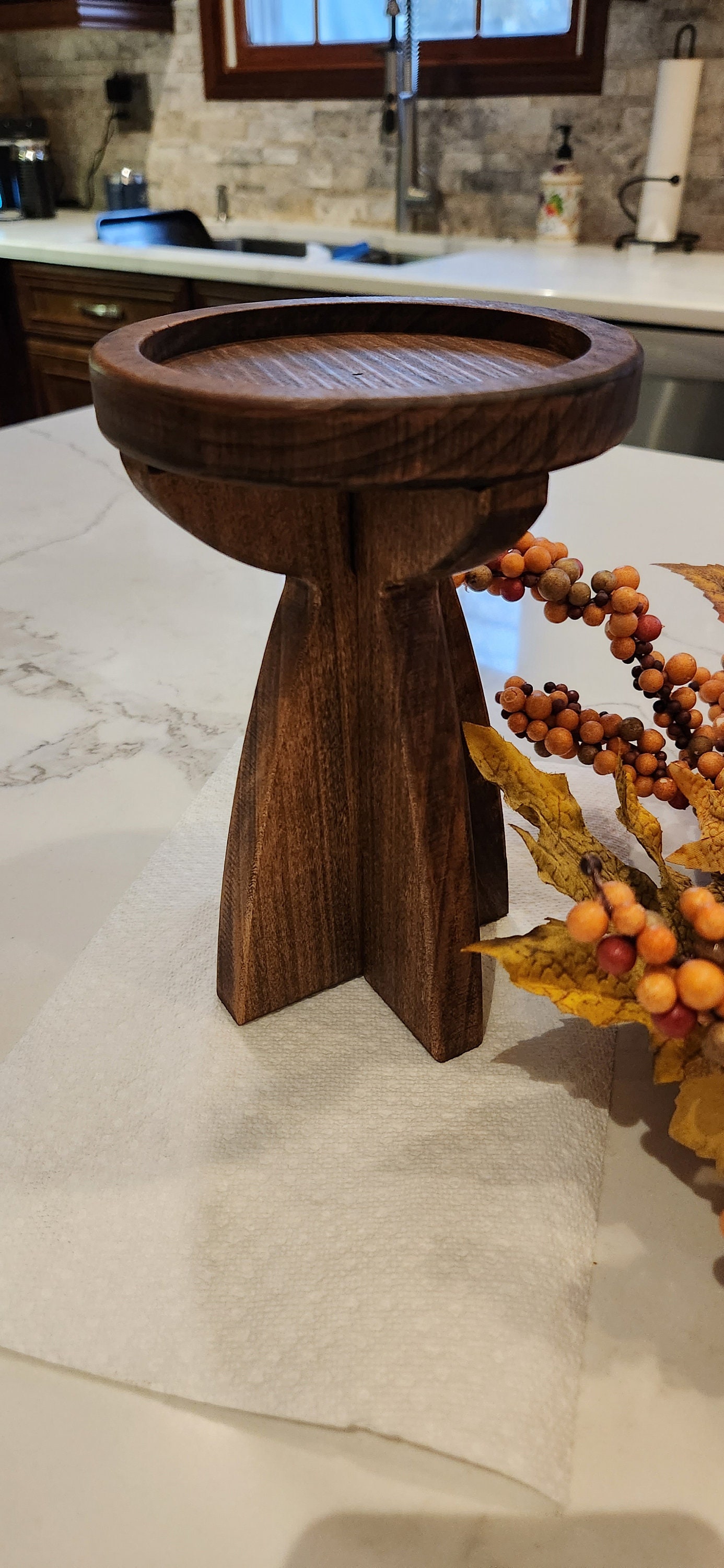 Contemporary Tall Candle Stand - Etsy