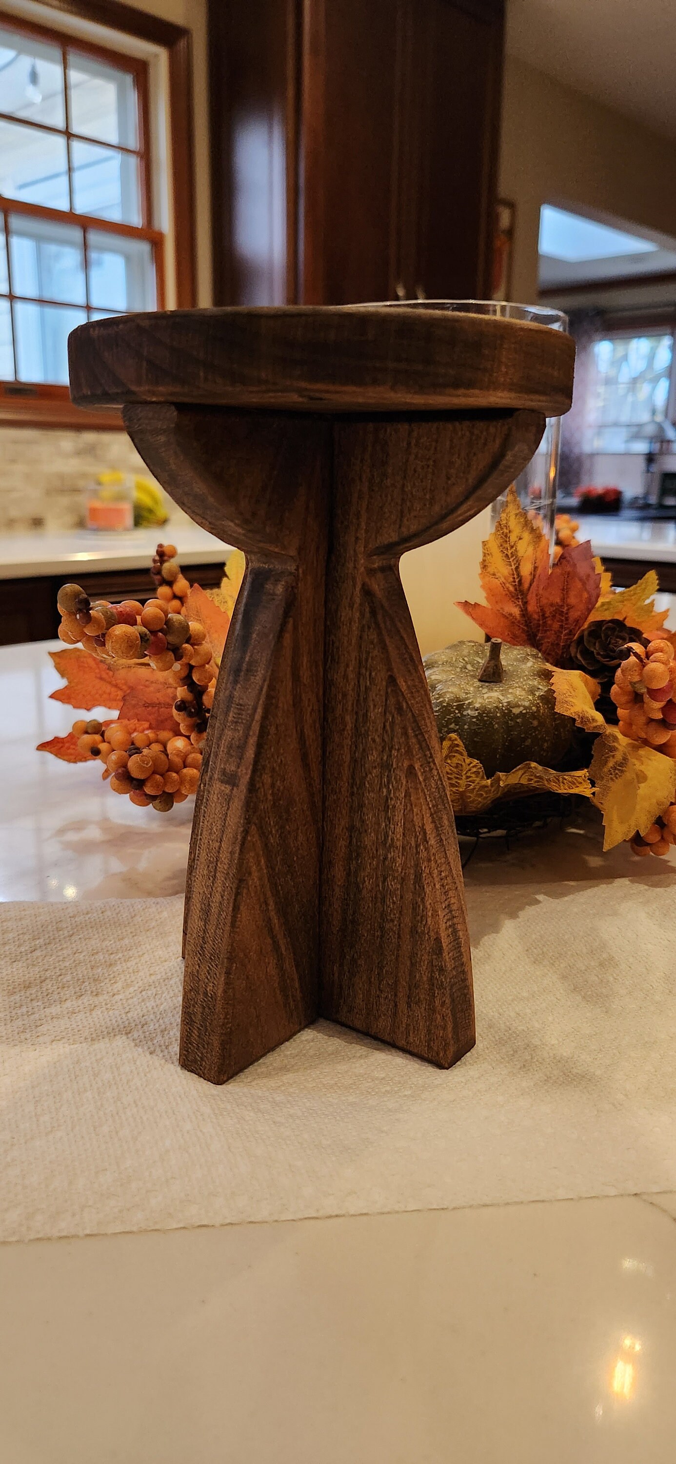 Contemporary Tall Candle Stand - Etsy