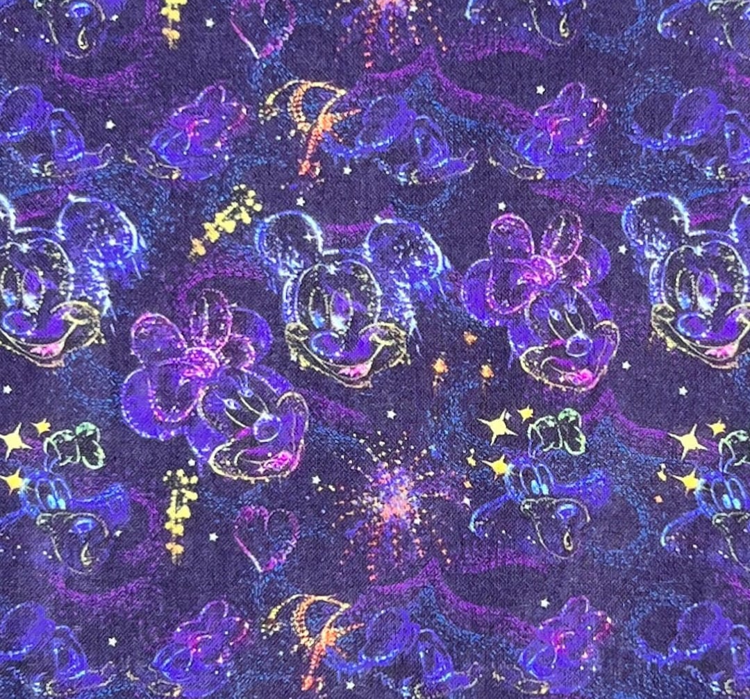 Mickey and Minnie Mouse Firework Remnants | 100% Cotton - Etsy