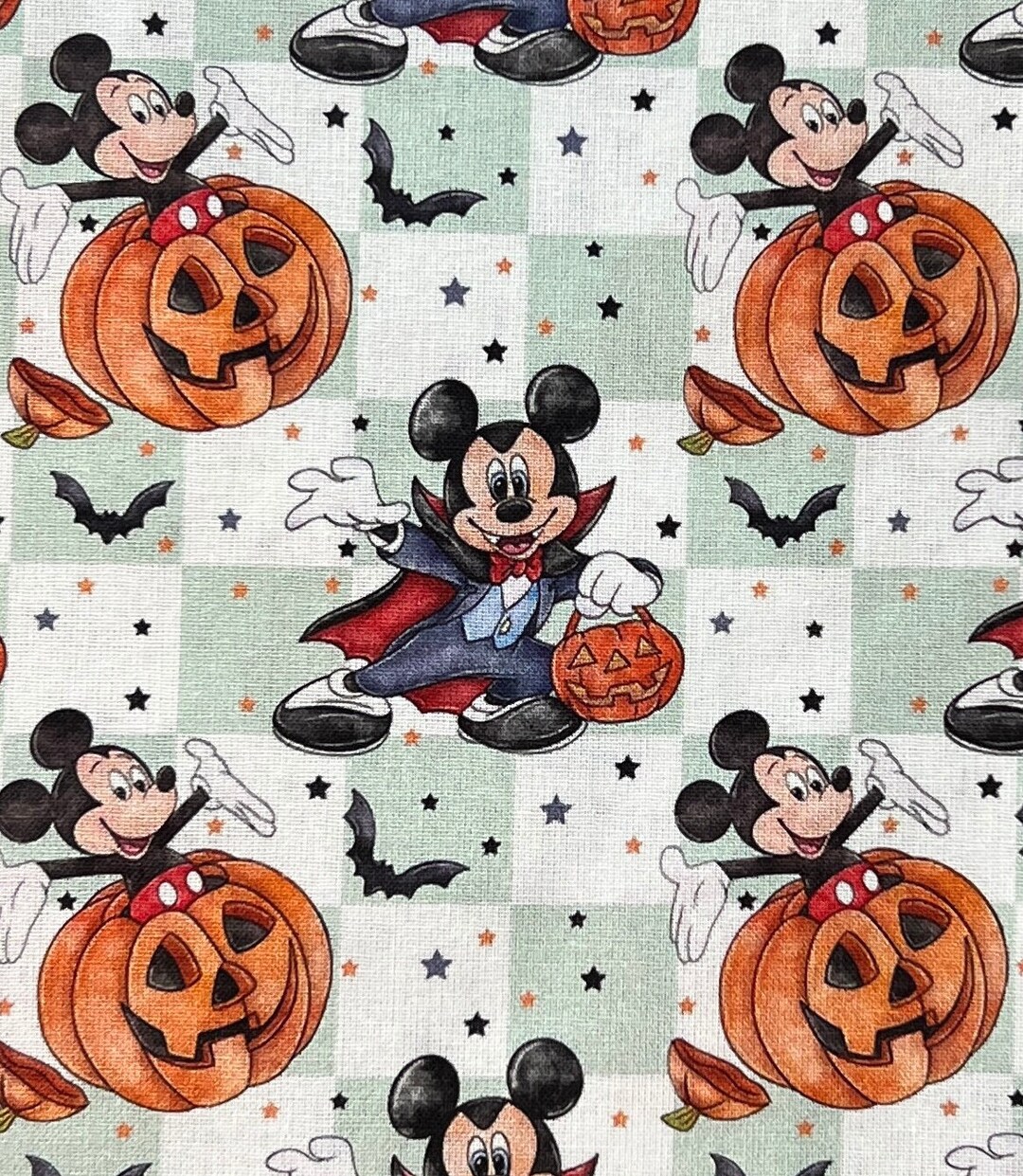 Mickey Mouse Halloween Remnants | 100% Cotton Fabric - Etsy