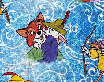 Disney Robin Hood Fabric 100% Cotton Fabric by the Yard Lady Marian ...