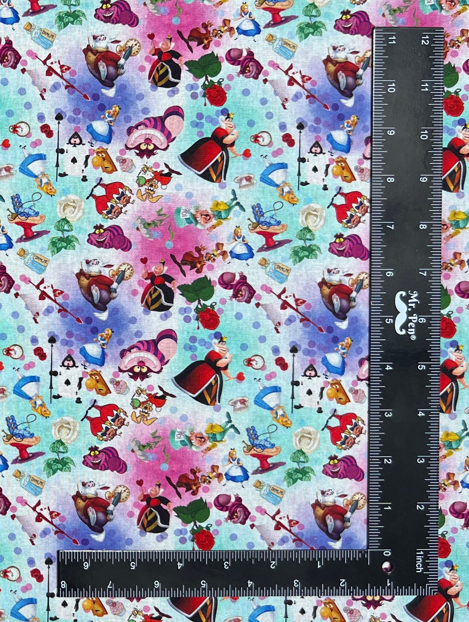 Alice in Wonderland Remnants | 100% Cotton Fabric - Etsy