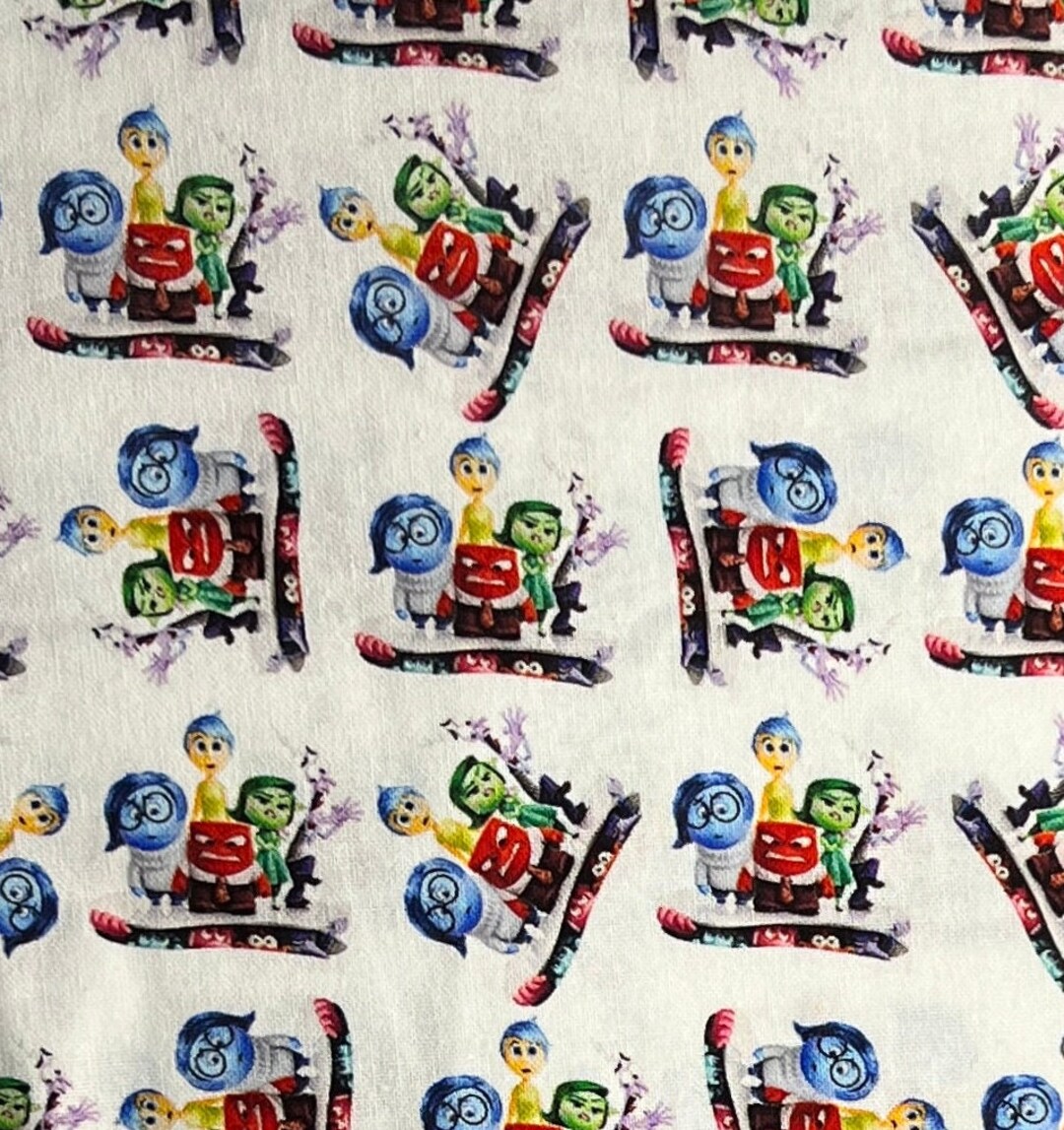Disney's Inside Out 2 Remnants | 100% Cotton Fabric - Etsy