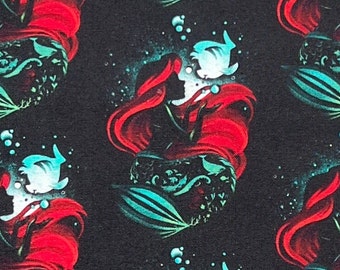 Good Versus Evil Little Mermaid Ariel Print 100% Cotton Fabric - Etsy