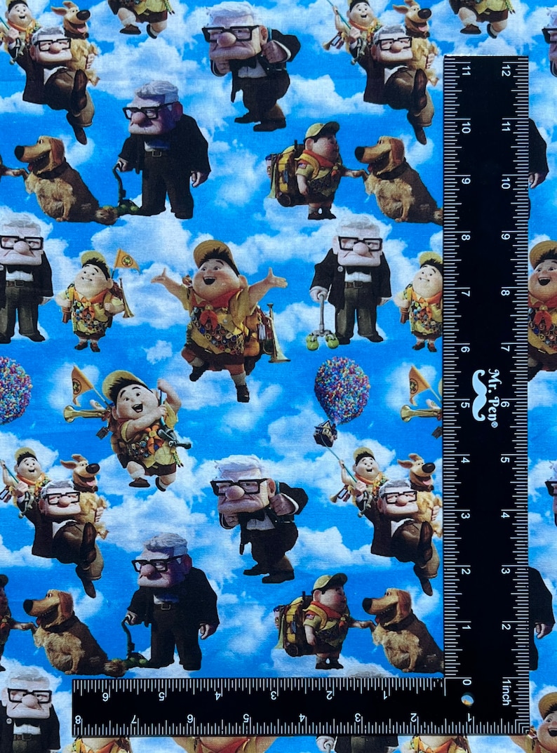 Disney's up Remnants | 100% Cotton Fabric - Etsy