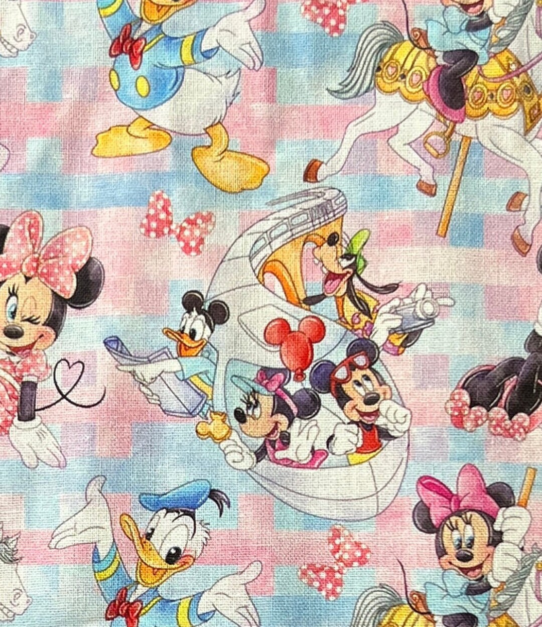 Mickey Mouse and Friends Remnants | 100% Cotton Fabric - Etsy