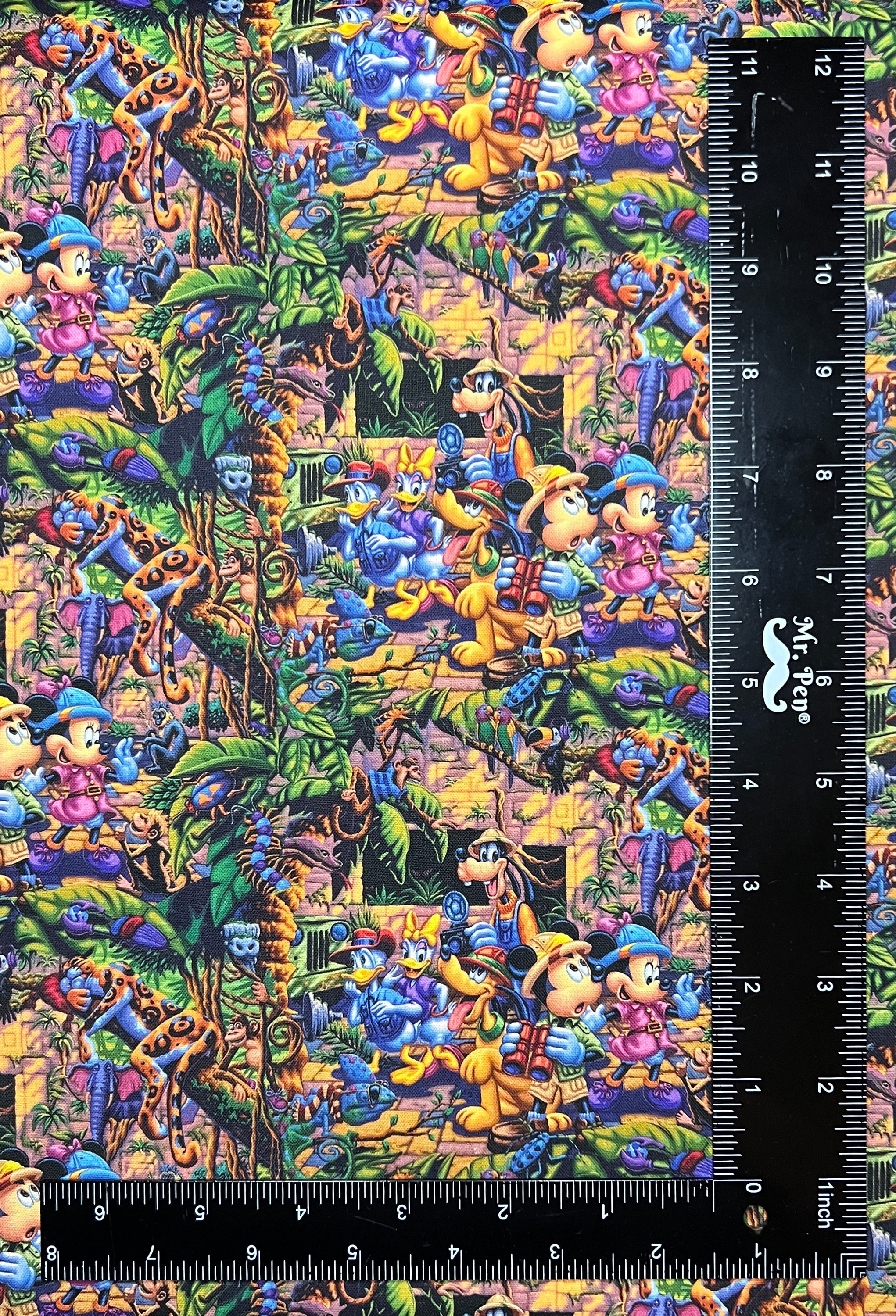 Mickey Mouse and Friends Remnants | 100% Cotton Fabric - Etsy