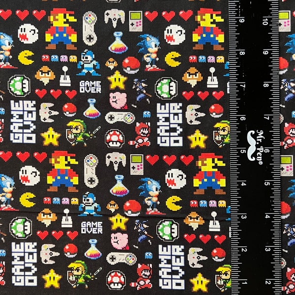 Video Game Fabric - Etsy
